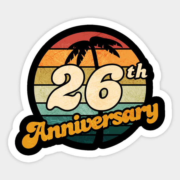 26th Anniversary Anniversary Sticker TeePublic 26th-anniversary-anniversary-sticker-teepublic